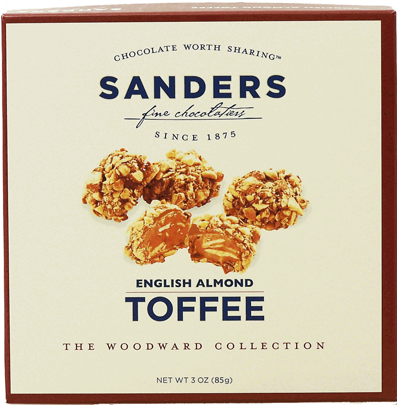 Sanders English Almond Toffee 3-oz. >